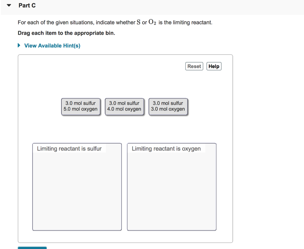 Solved Elemental S reacts with O2 to form SO3 according to | Chegg.com