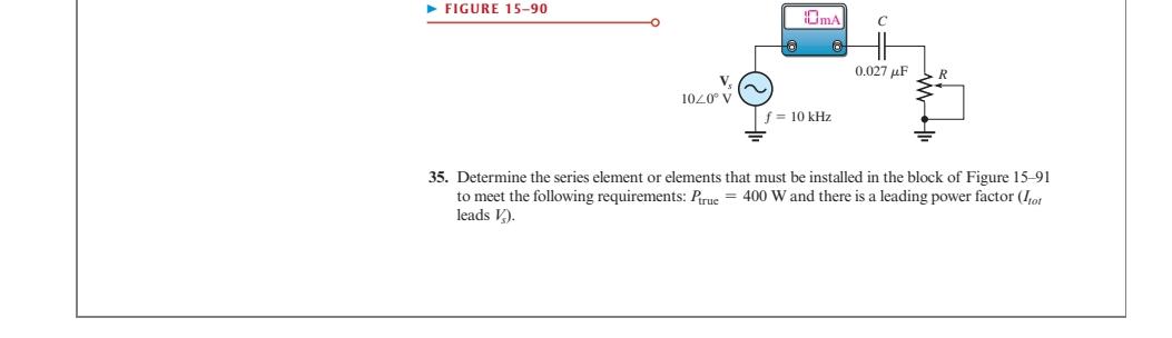 Solved 35. Determine the series element or elements that | Chegg.com