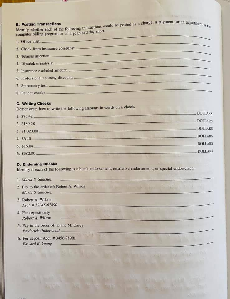 Solved Identify whether each of the following transactions | Chegg.com