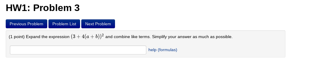 Solved HW1: Problem 3 Previous Problem Problem List Next | Chegg.com