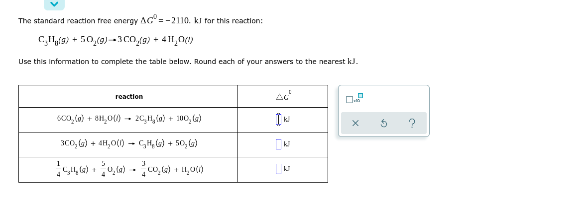 Solved Using the thermodynamic information in the ALEKS Data | Chegg.com
