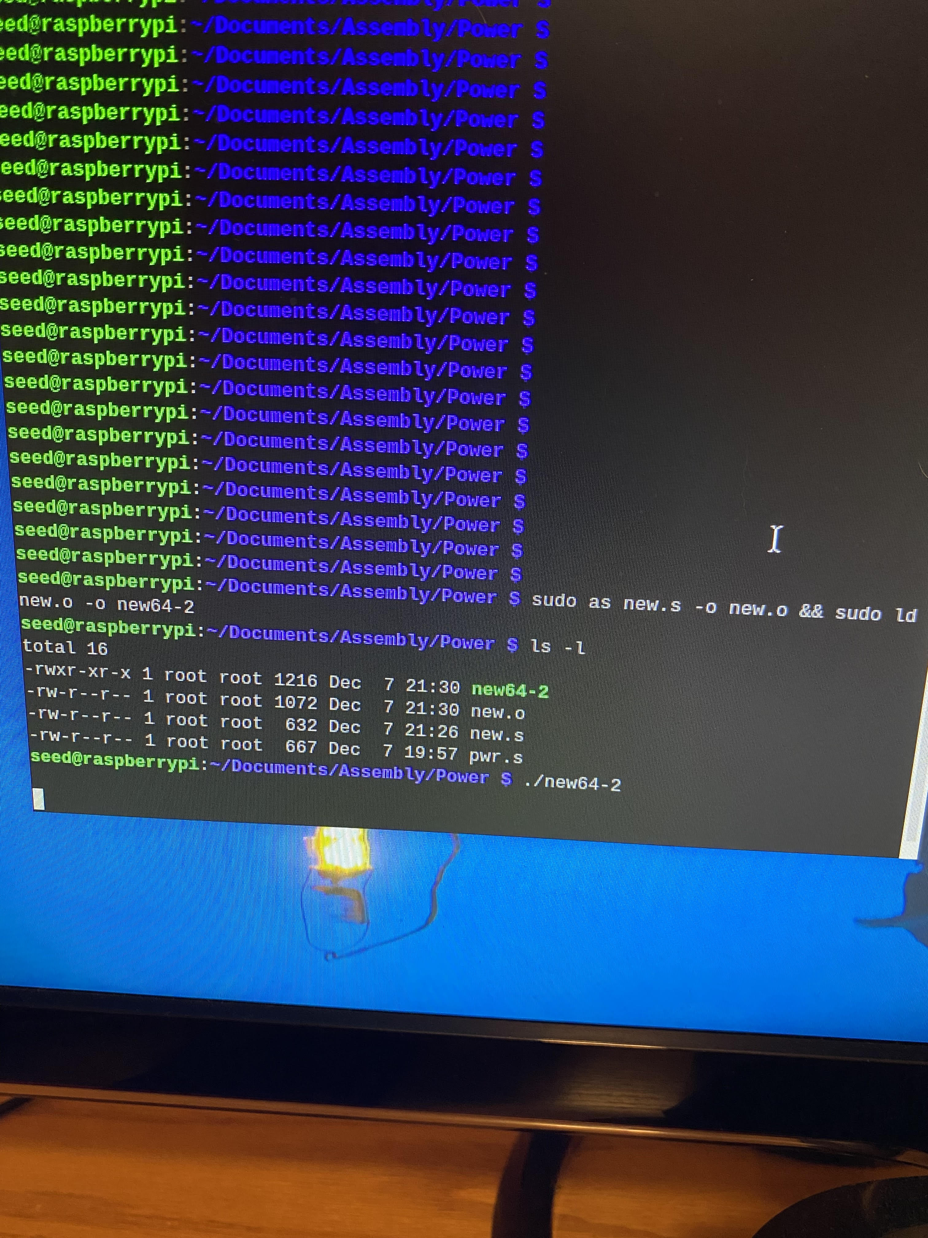 Solved Assembly Code Error for Finding Powers of IntegerI | Chegg.com
