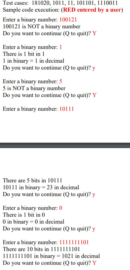 Solved Problem 2 (40 points): Binary to Decimal A binary | Chegg.com