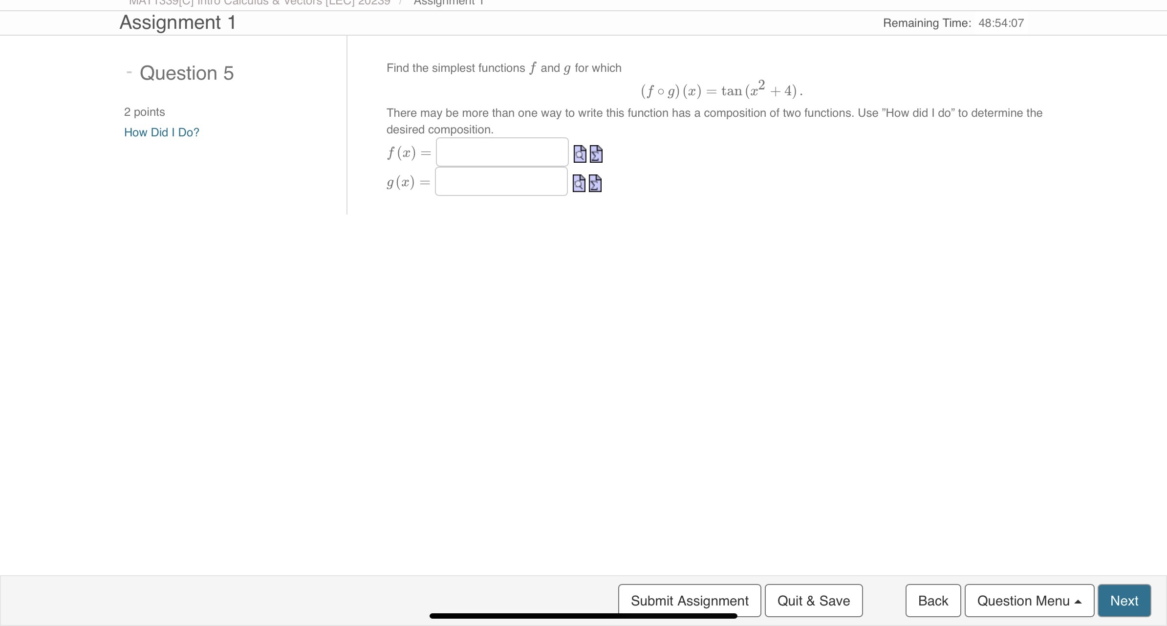 Solved Find the simplest functions f and g for which | Chegg.com