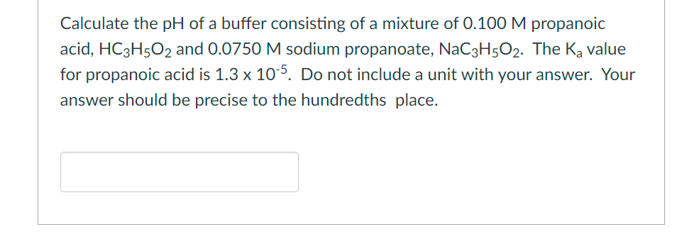 Solved Calculate the pH of a buffer consisting of a mixture | Chegg.com