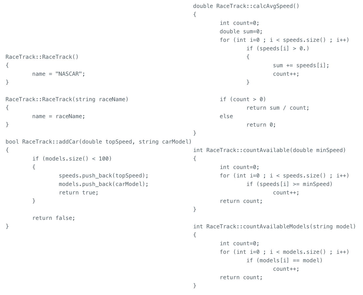 Solved For the given class implementation given below, | Chegg.com