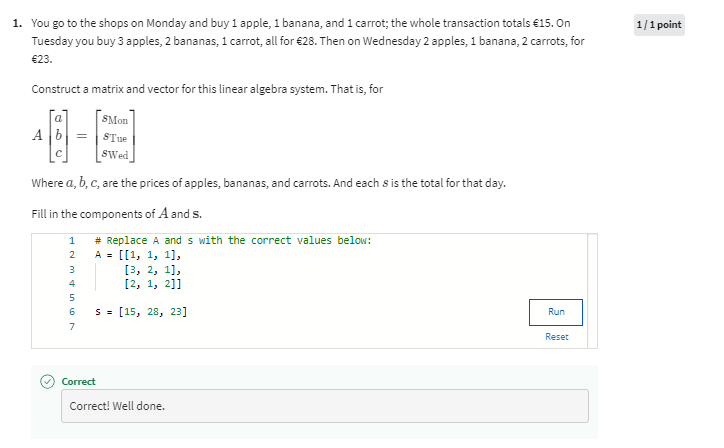 Solved (linear algebra) please solve question five according | Chegg.com