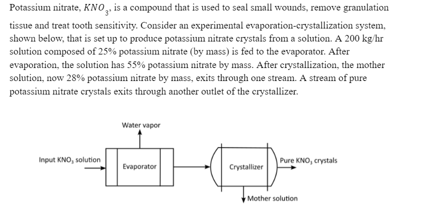 Solved Potassium nitrate, KNO3, is a compound that is used | Chegg.com