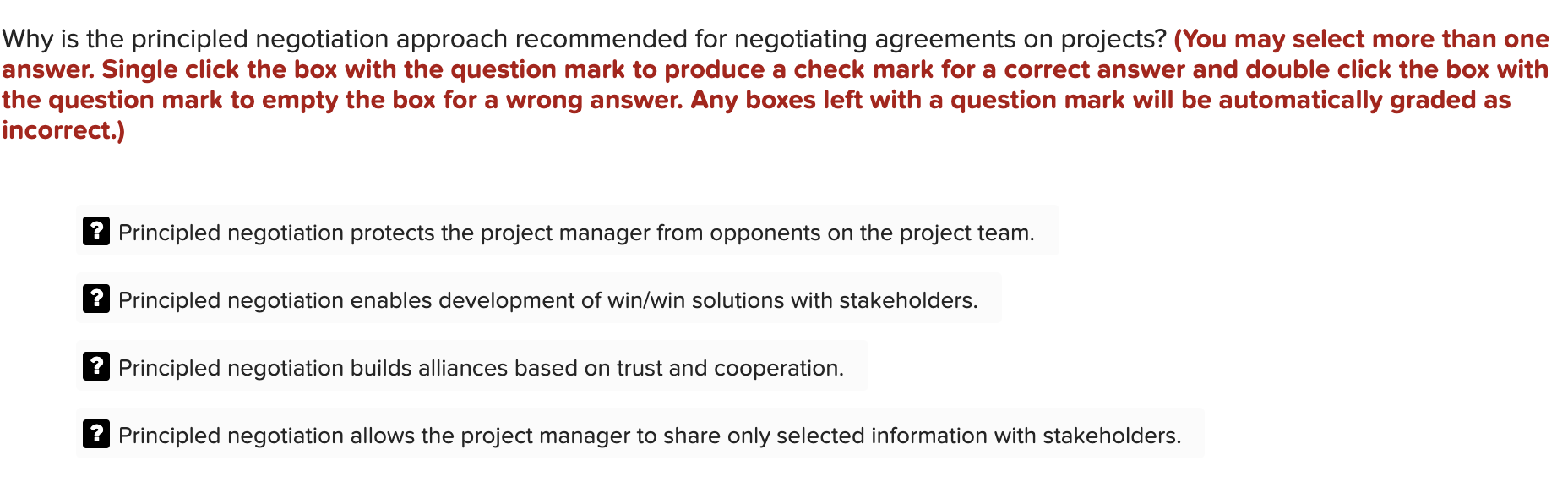 Solved Why is the principled negotiation approach | Chegg.com