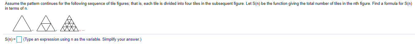 Solved Assume the pattern continues for the following | Chegg.com