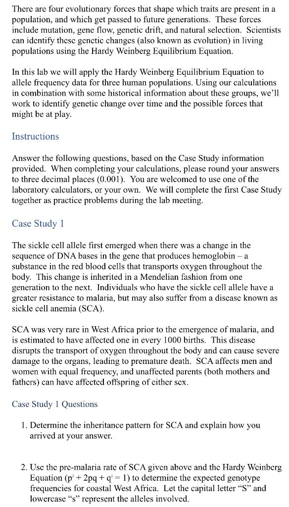 Solved There are four evolutionary forces that shape which | Chegg.com