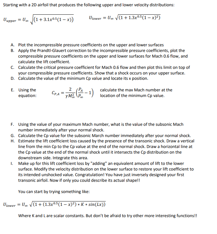 Solved Starting with a 2D airfoil that produces the | Chegg.com