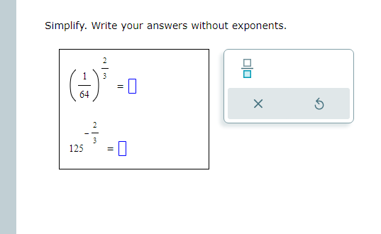 Solved Simplify. Write your answers without exponents. | Chegg.com