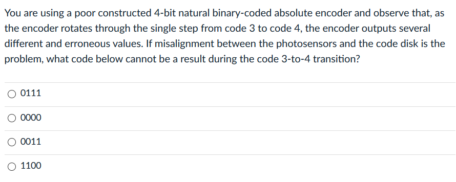 Solved You are using a poor constructed 4-bit natural | Chegg.com