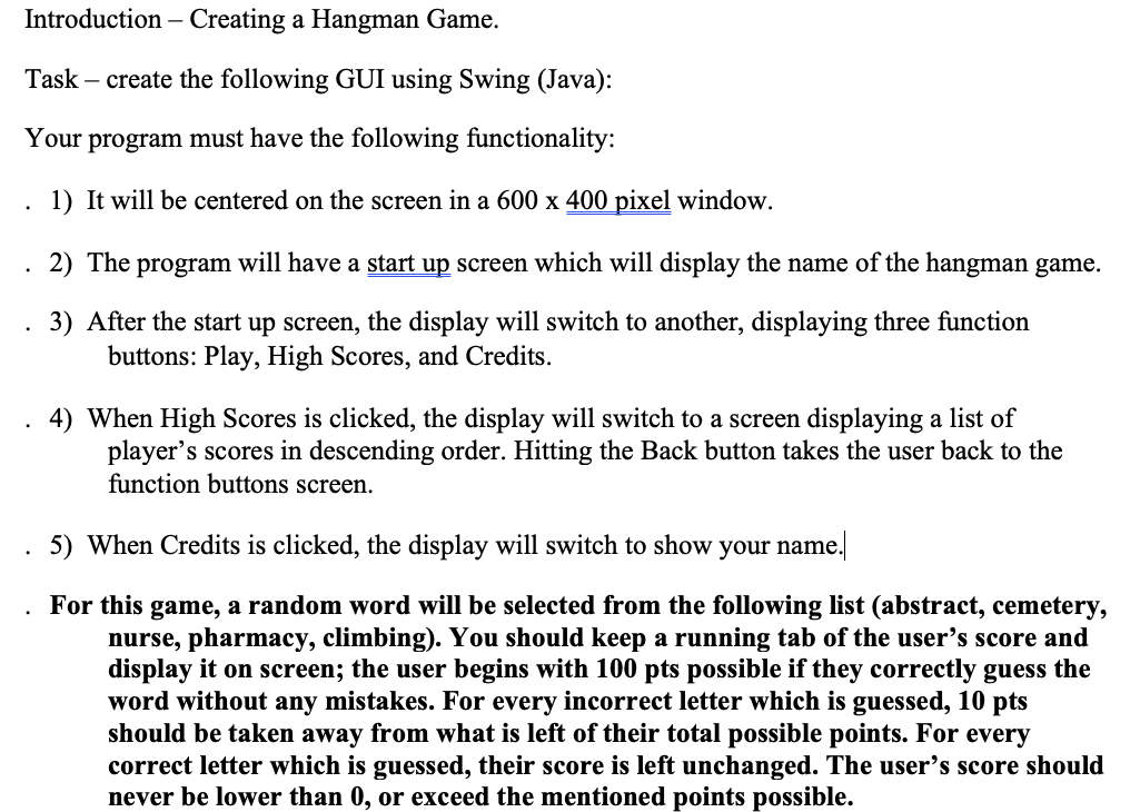 Solved How to do task #4 in Swing (Java)? I attached | Chegg.com