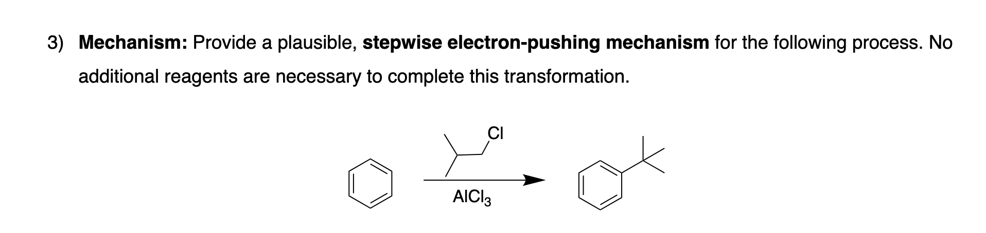 Solved 3) Mechanism: Provide a plausible, stepwise | Chegg.com