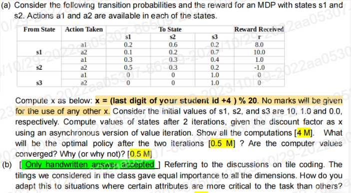 Solved Compute x ﻿as below: x= (last digit of your student | Chegg.com