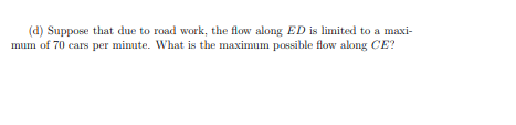Solved Example 20. Consider the traffic flow described by | Chegg.com