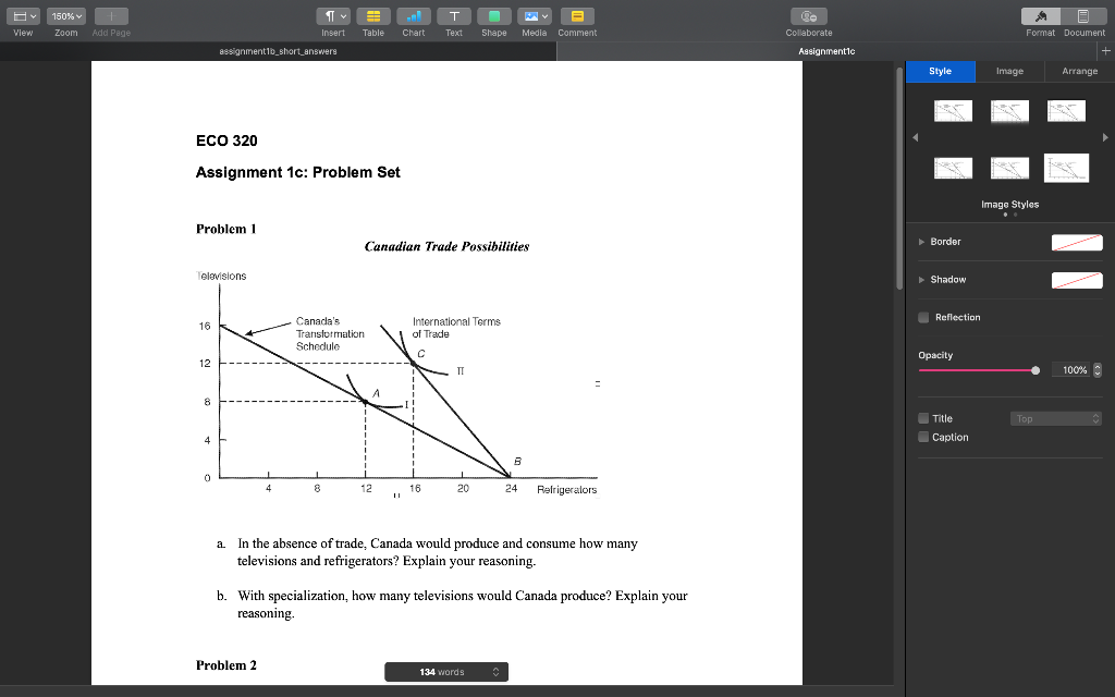 Solved = 150% | Zoom Add Page 1 Insert T Text E Format | Chegg.com