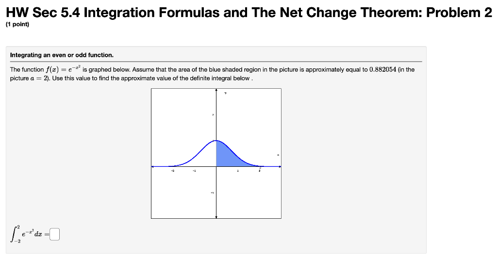 Solved HW Sec 5.4 Integration Formulas and The Net Change | Chegg.com