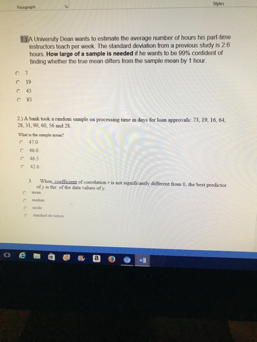 Solved A University Dean wants to estimate the average | Chegg.com