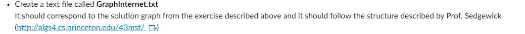- Create a text file called GraphInternet.txt It | Chegg.com