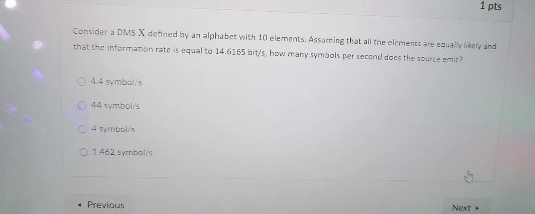 Solved Consider a DMS X defined by an alphabet with 10 | Chegg.com