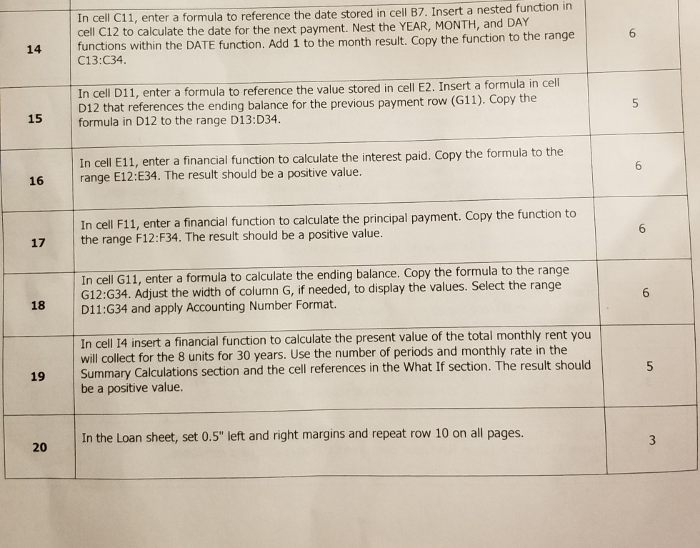 In cell C11, enter a formula to re cell C12 to | Chegg.com