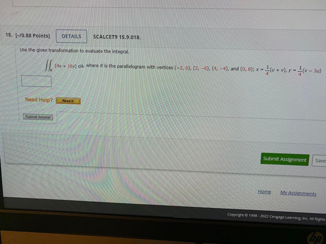 Solved Use the given transformation to evaluate the | Chegg.com
