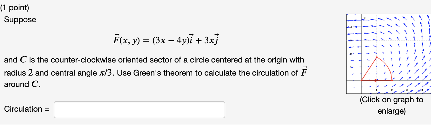 Solved Suppose 𝐹⃗ (𝑥,𝑦)=(3𝑥−4𝑦)𝑖⃗ +3𝑥𝑗⃗ | Chegg.com