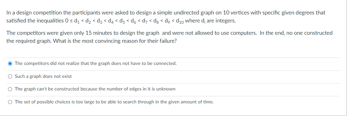 Solved In a design competition the participants were asked | Chegg.com