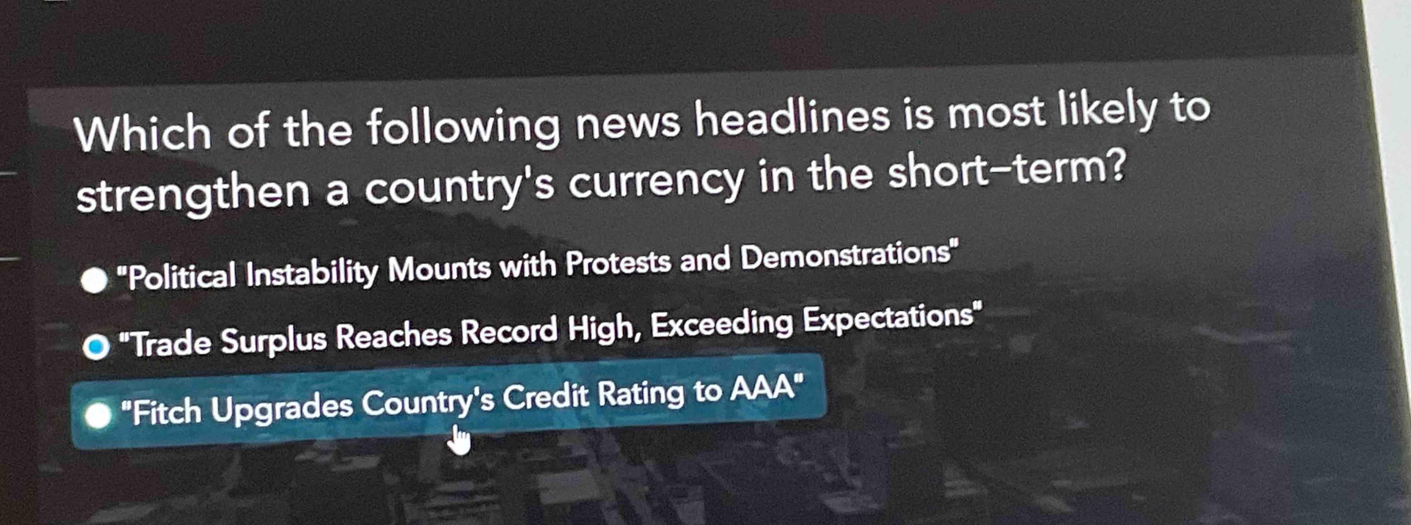 Solved Which of the following news headlines is most likely | Chegg.com