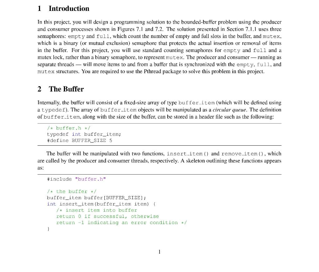 Solved 1 Introduction In this project, you will design a | Chegg.com