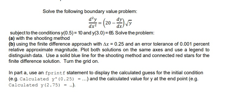 = (20 - Solve the following boundary value problem: | Chegg.com