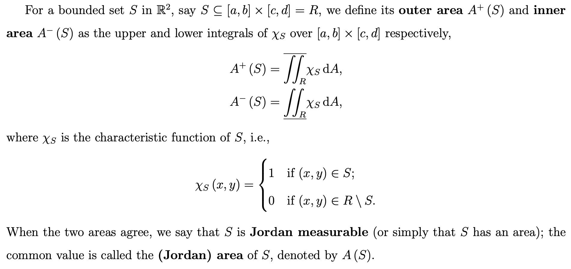 Solved For a bounded set S in R2, say S⊆[a,b]×[c,d]=R, we | Chegg.com