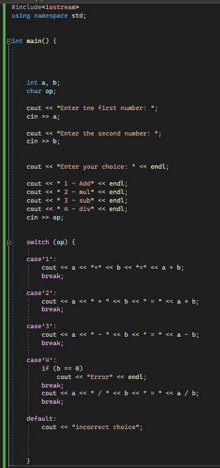 Solved draw a flowchart for this code; | Chegg.com