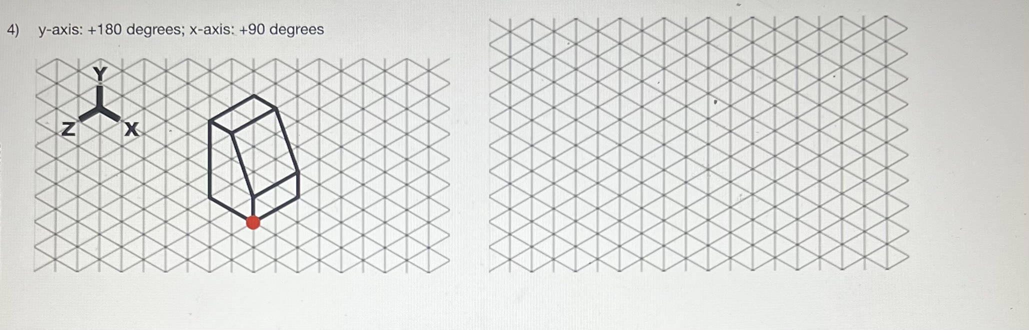 Solved Given the figure and specified rotation combination | Chegg.com