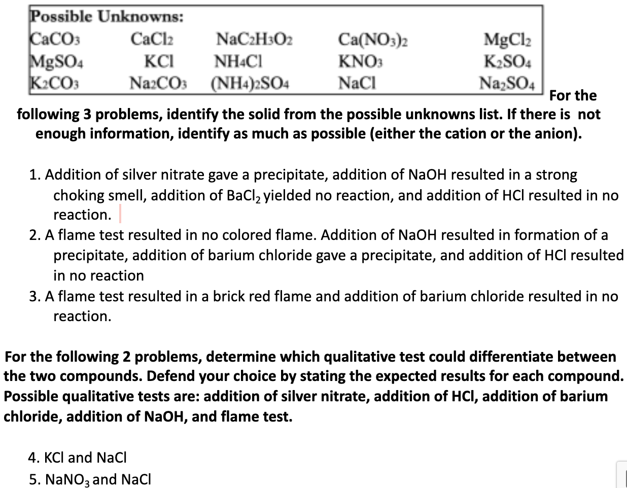 Solved following 3 problems, identify the solid from the | Chegg.com