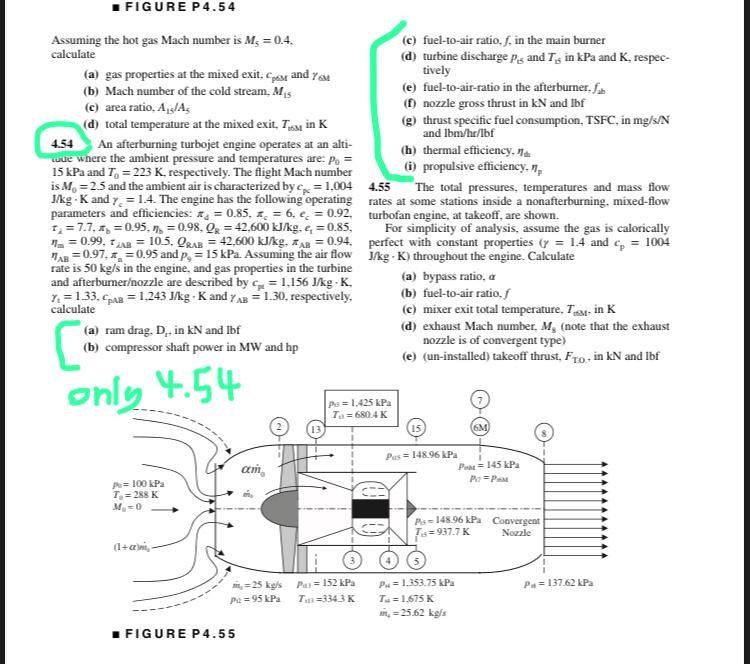 Solved Assuming the hot gas Mach number is M5=0.4. (c) | Chegg.com