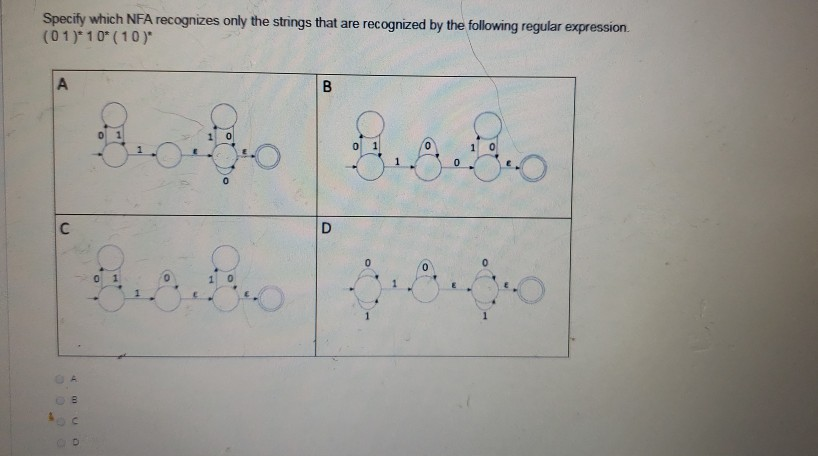 Solved Specify which NFA recognizes only the strings that | Chegg.com