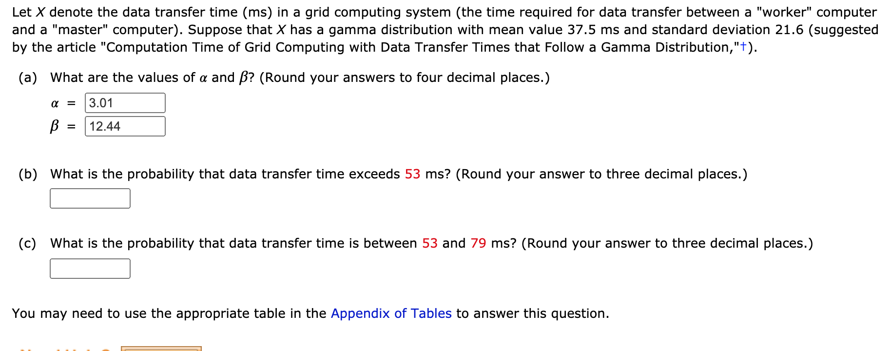 Solved Let X denote the data transfer time (ms) in a grid | Chegg.com