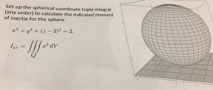 Solved Set up the spherical coordinate triple integral (any | Chegg.com