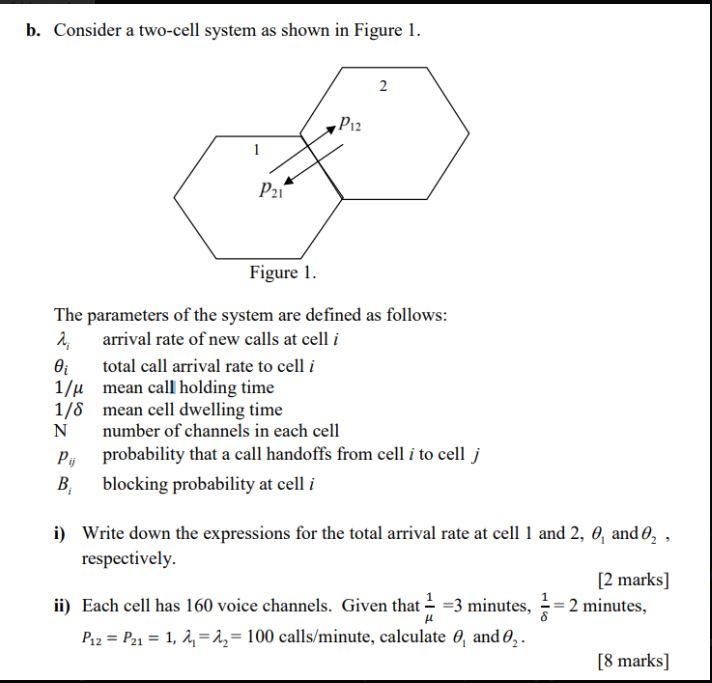 Solved b. Consider a two-cell system as shown in Figure 1 . | Chegg.com