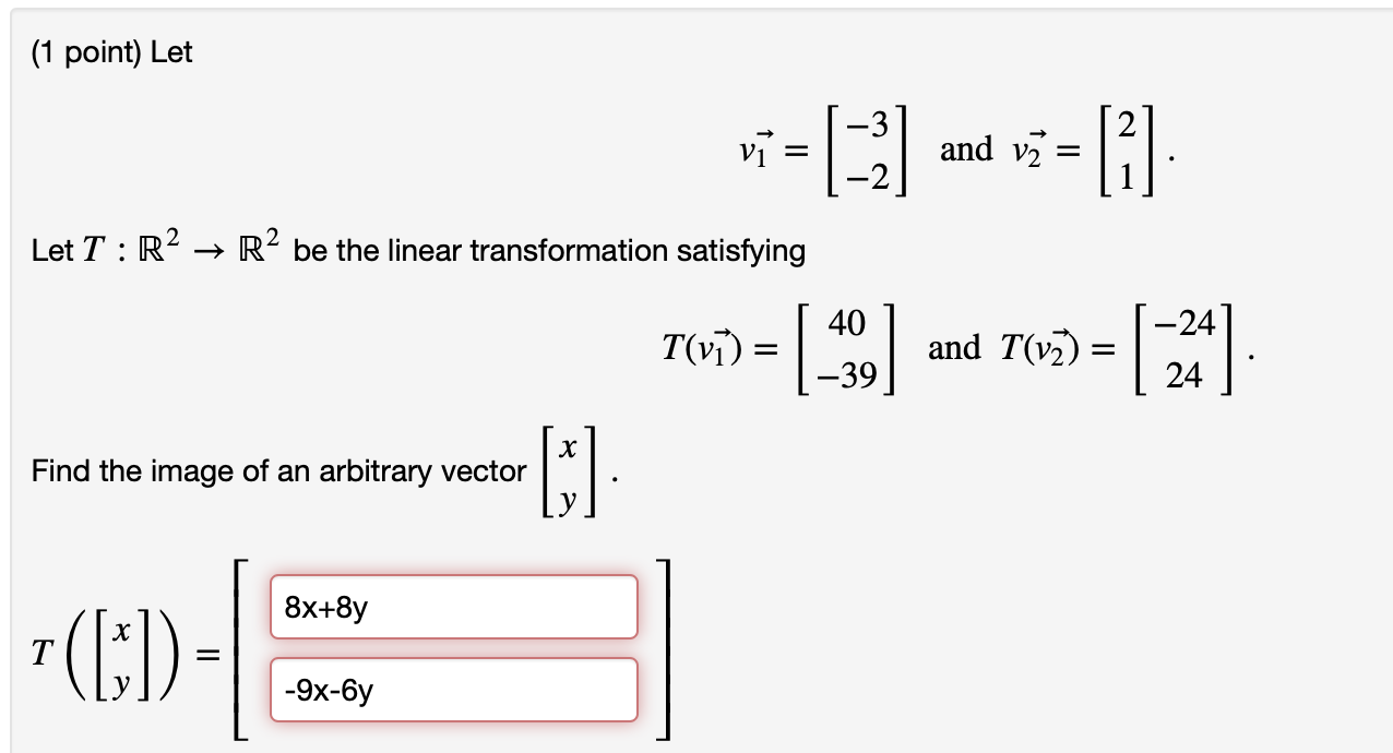 Solved Let T: R^2 -> R^2 be the linear transformation | Chegg.com