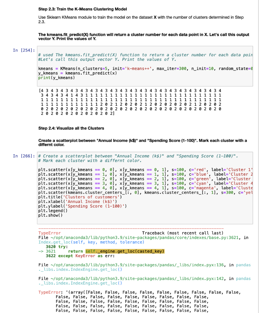 Solved Part 3: Clustering - Customer Segmentation (20 | Chegg.com