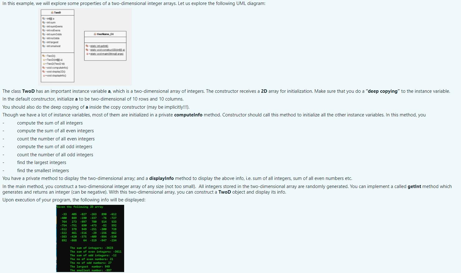 Solved In this example, we will explore some properties of a | Chegg.com