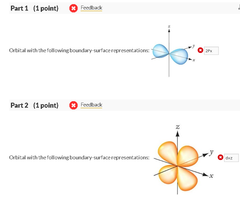 Solved Part 1 (1 point) X Feedback Orbital with the | Chegg.com