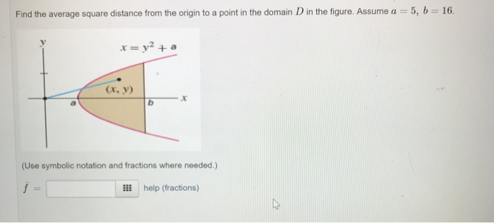 Solved Find the average square distance from the origin to a | Chegg.com