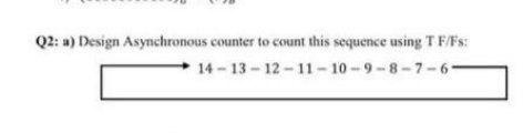 Solved Q2:#) Design Asynchronous counter to count this | Chegg.com
