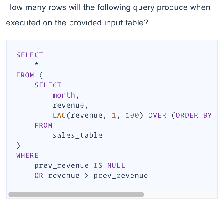 Solved How many rows will the following query produce when | Chegg.com